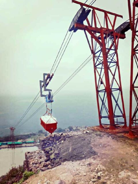 CABLE CRANES FOR CONSTRUCTION OF DAMS - M&M Ropeways